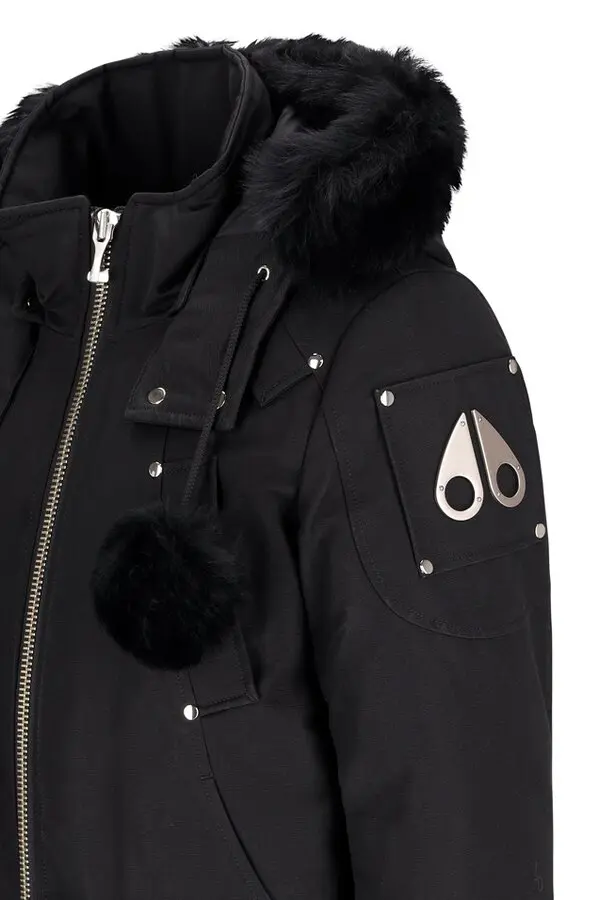 Moose Knuckles Drawstring Hooded Jacket - Black