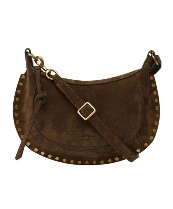 Isabel Marant Étoile Oskan Moon Zipped Medium Shoulder Bag - Bronze