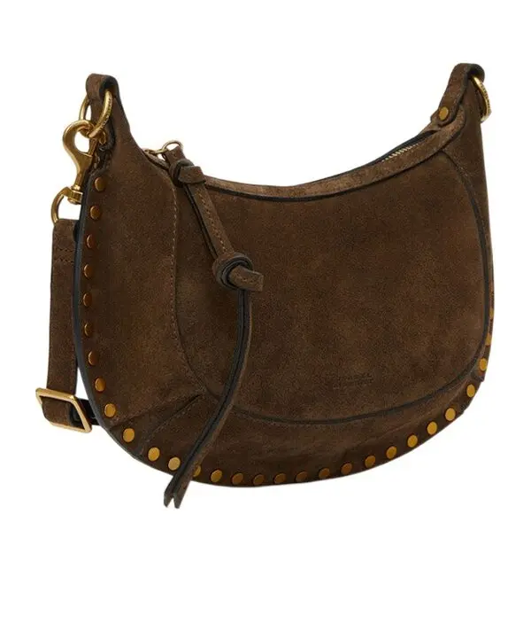 Isabel Marant Étoile Oskan Moon Zipped Medium Shoulder Bag - Bronze