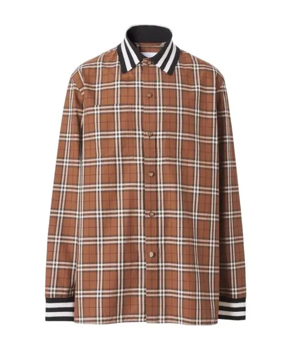 Burberry Checked Cotton-poplin Shirt
