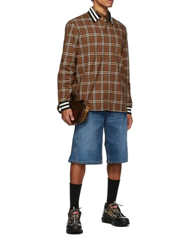 Burberry Checked Cotton-poplin Shirt
