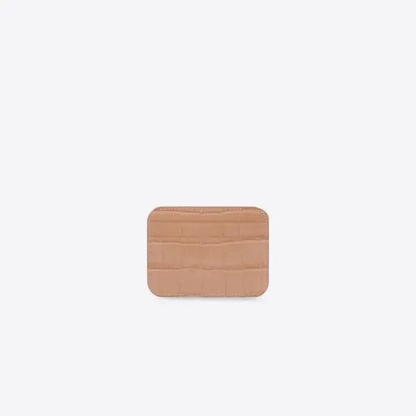 Balenciaga Portacarte Cash Da Donna In Beige
