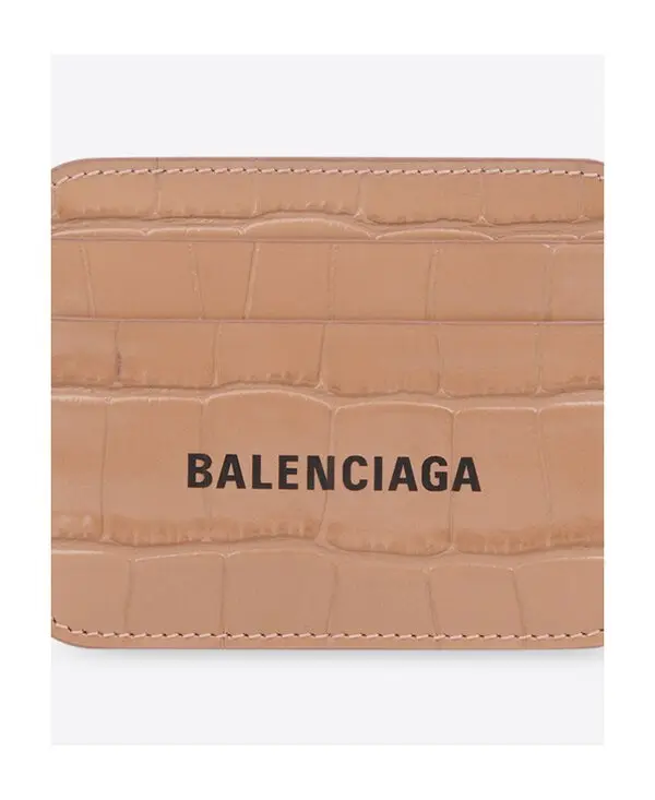 Balenciaga Portacarte Cash Da Donna In Beige