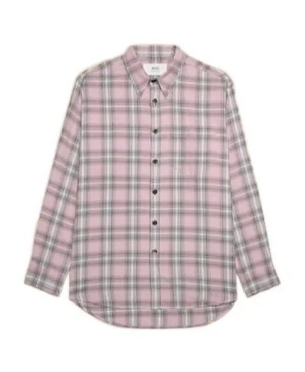 Ami Checked Long-sleeved Shirt