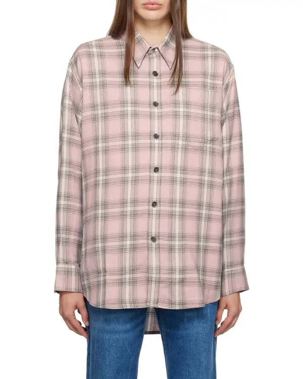 Ami Checked Long-sleeved Shirt