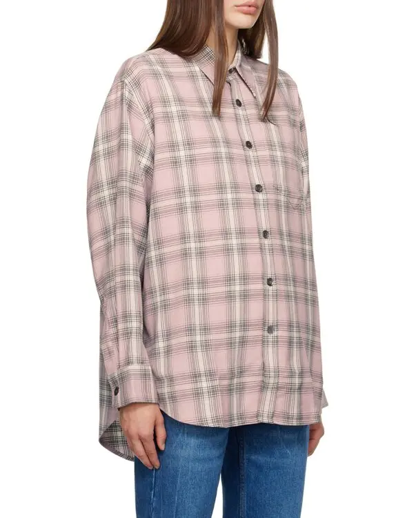 Ami Checked Long-sleeved Shirt