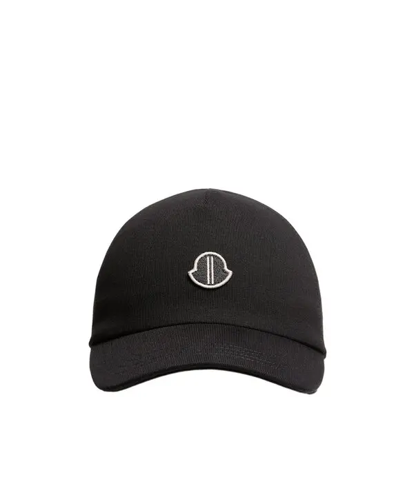 Moncler Cotton Baseball Cap - Black