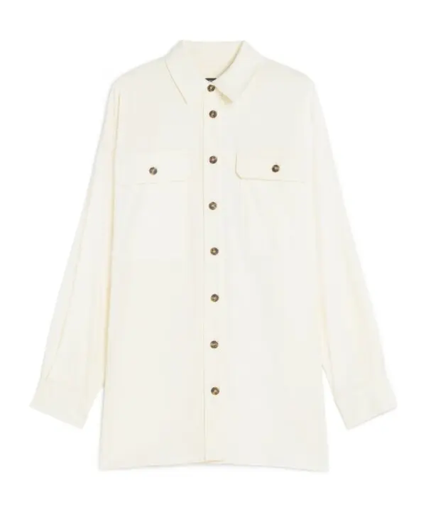Max Mara Oversized Shirt With Classic Collar