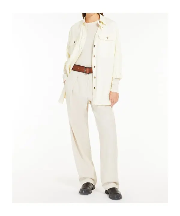 Max Mara Oversized Shirt With Classic Collar