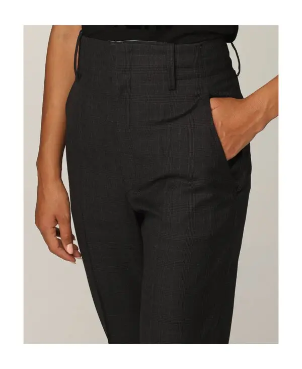 Isabel Marant Étoile High-waisted Plaid Trousers