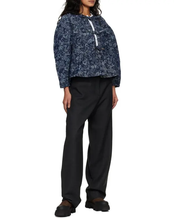 GANNI Grey Wool Suiting Trousers