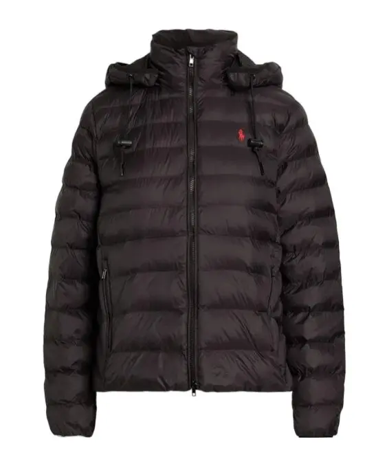 Ralph Lauren Padded Hooded Jacket With Drawstring And Zip Pockets