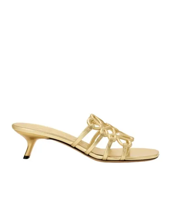 Loewe Petal Anagram Slides - Nude