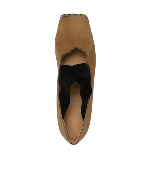 UMA WANG Square Toe Mid Heel Ballerinas