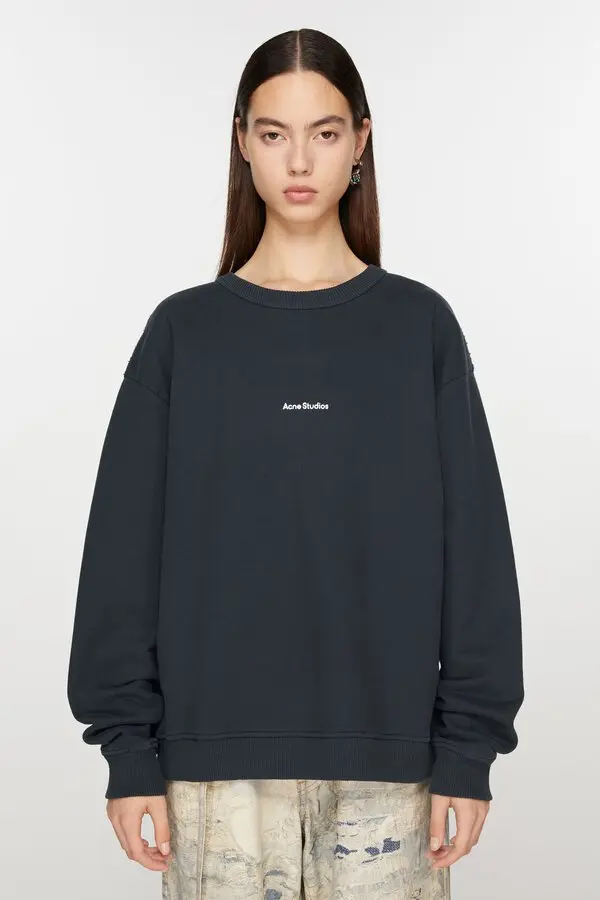 Acne Studios Logo Print Crewneck Sweatshirt