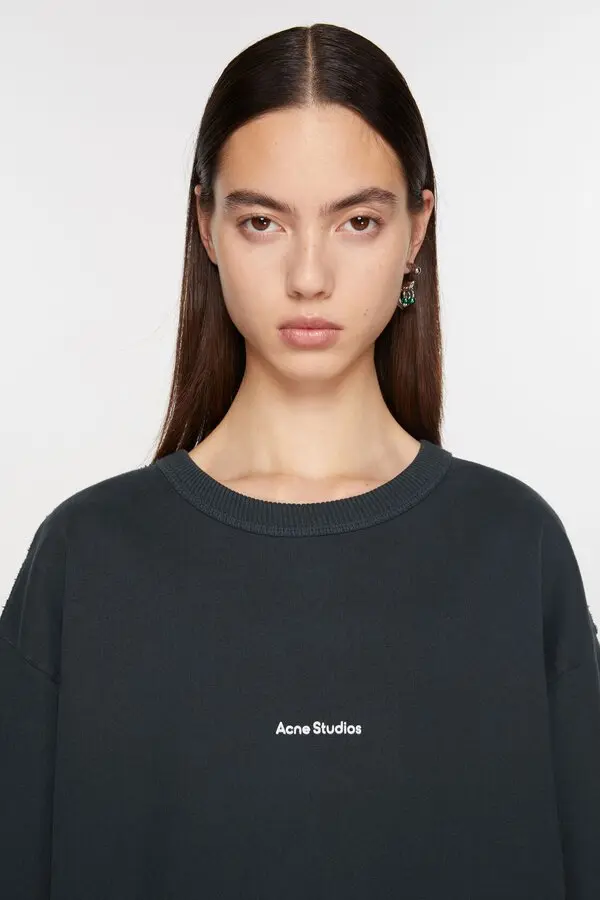 Acne Studios Logo Print Crewneck Sweatshirt