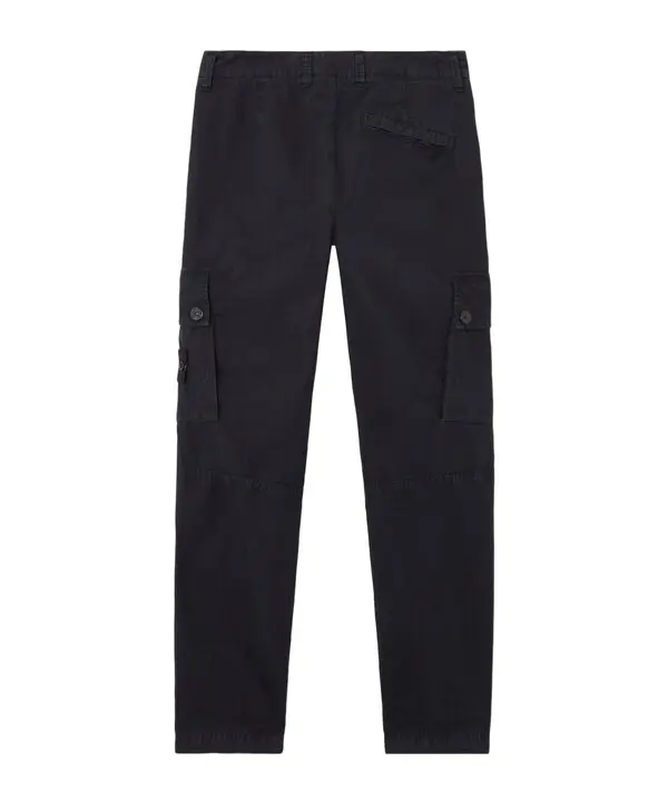 Stone Island Logo Patch Straight-leg Cargo Trousers