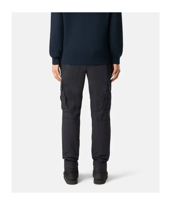Stone Island Logo Patch Straight-leg Cargo Trousers