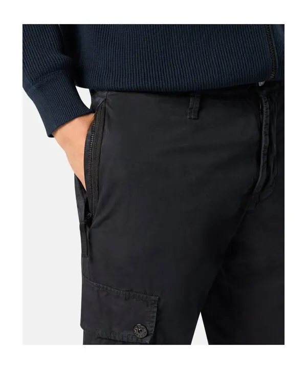 Stone Island Logo Patch Straight-leg Cargo Trousers