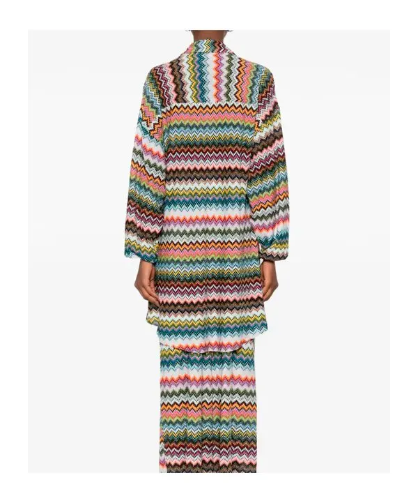 Missoni Chevron Knit Long Sleeve Shirt - Multicolor