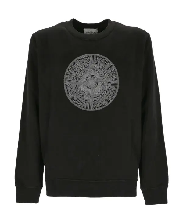 Stone Island Embroidered Logo Crewneck Sweatshirt