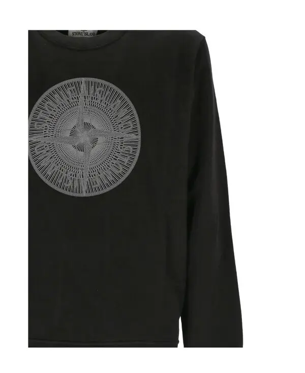 Stone Island Embroidered Logo Crewneck Sweatshirt