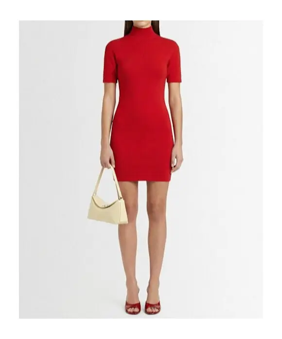 Jacquemus La Robe Maille Castagna Wool Mini Dress