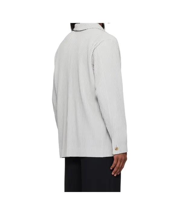 Issey Miyake Pleated Single-breasted Blazer