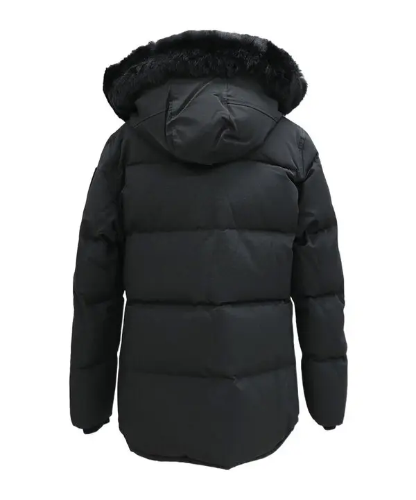 Moose Knuckles Long-sleeved Cotton Garment With Detachable Hood And Zipper Closure