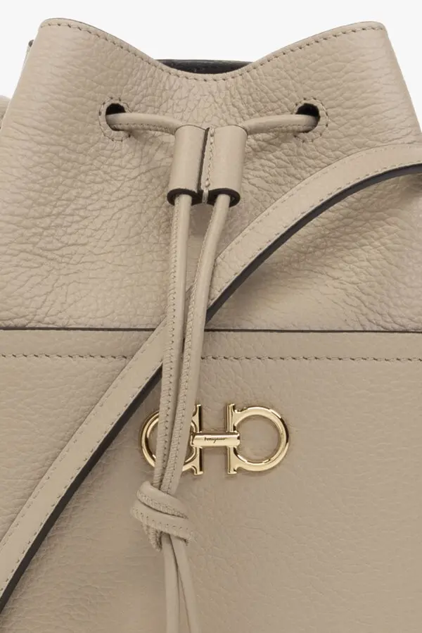 FERRAGAMO Logo Bucket Shoulder Bag