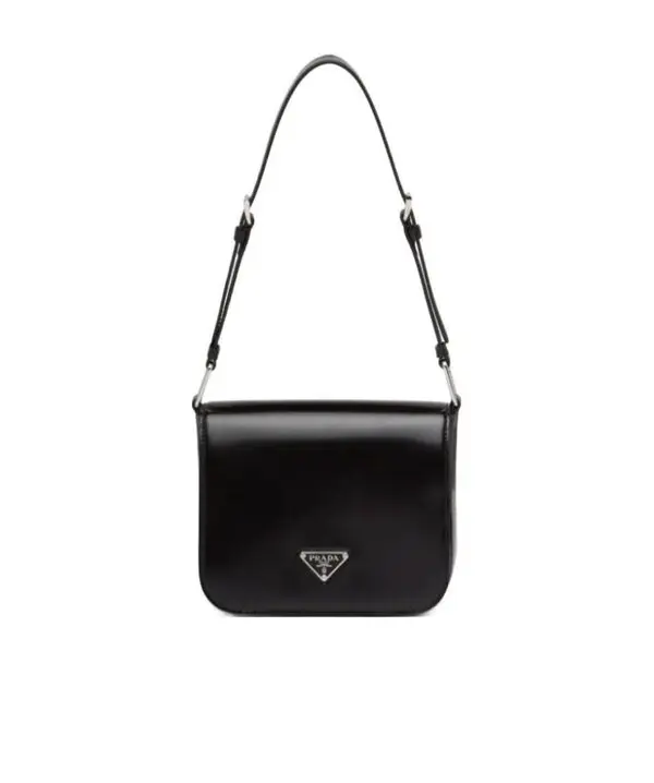 Prada Brushed Leather Shoulder Bag