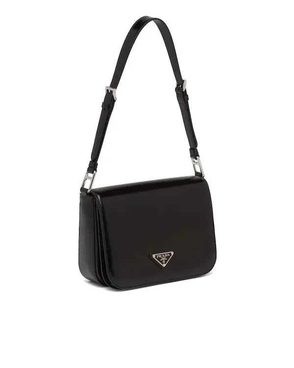 Prada Brushed Leather Shoulder Bag