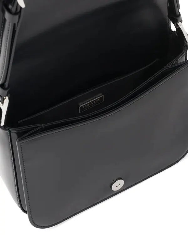 Prada Brushed Leather Shoulder Bag
