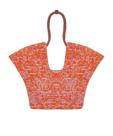 Zimmermann Goldentime Small Tote - Apricot Mouline