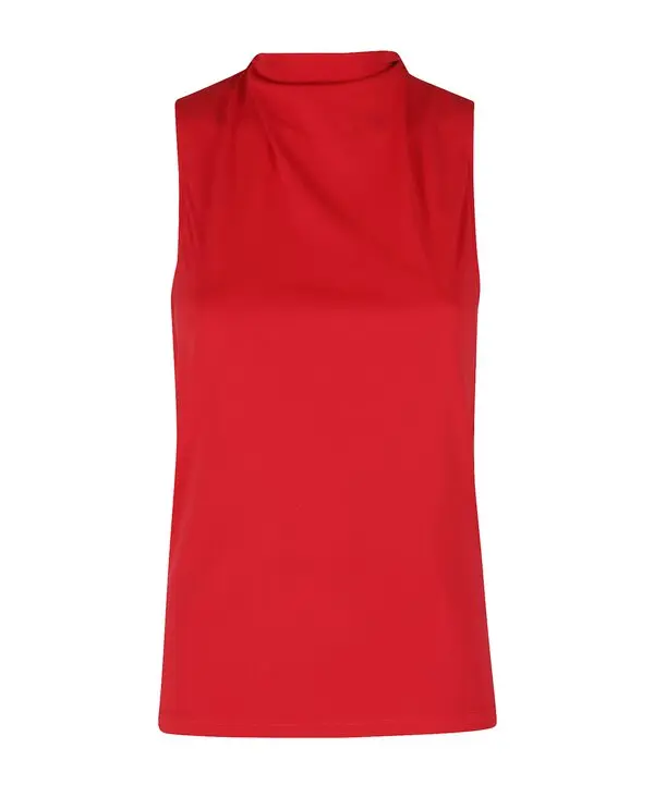 SEMICOUTURE Sleeveless Cover-up With Rear Lace-up