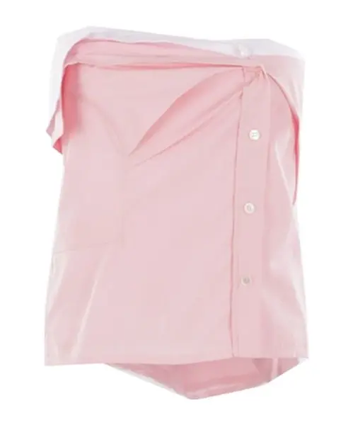 Miu Miu Layered Strapless Top With Suspender Detail