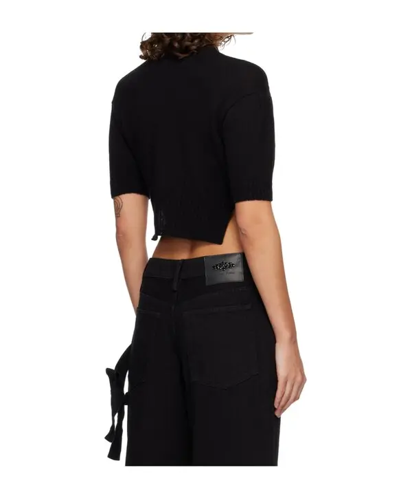 Simone Rocha Short-sleeved Cashmere Cardigan