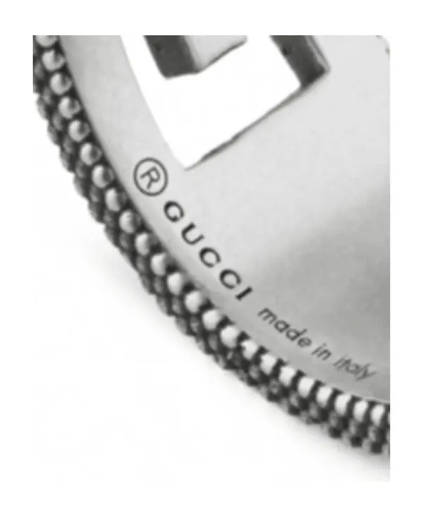 Gucci Sterling Silver Square G Motif Ring