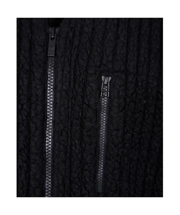 Issey Miyake Pleated Fleece-texture Zip-up Jacket