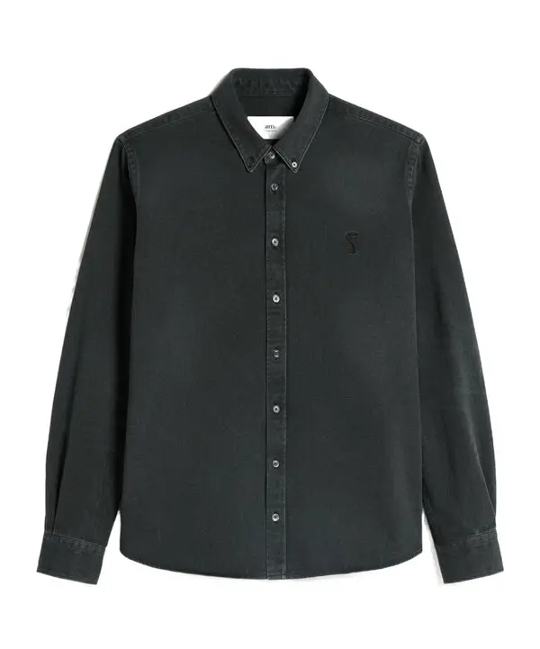 Ami De Coeur Button-down Shirt - Black