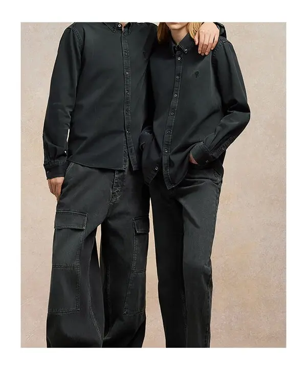 Ami De Coeur Button-down Shirt - Black