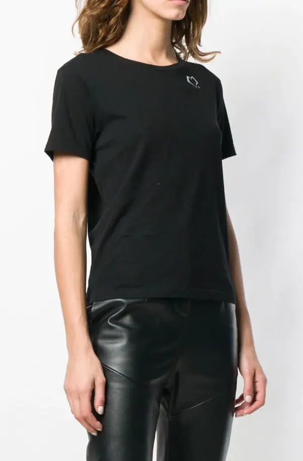 Saint Laurent Heart Logo Print T-shirt