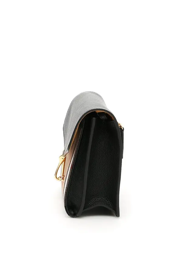 Burberry House Check Clamshell Bag - Black