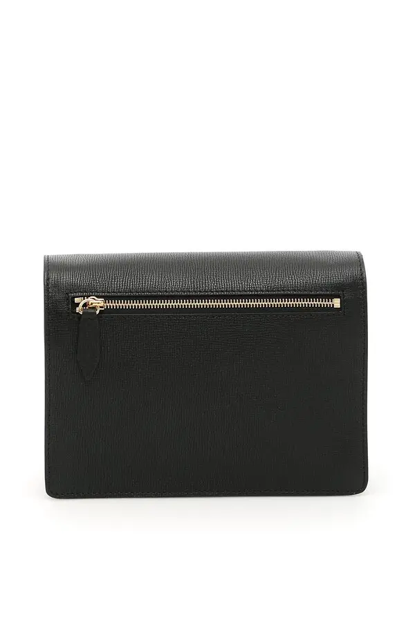 Burberry House Check Clamshell Bag - Black