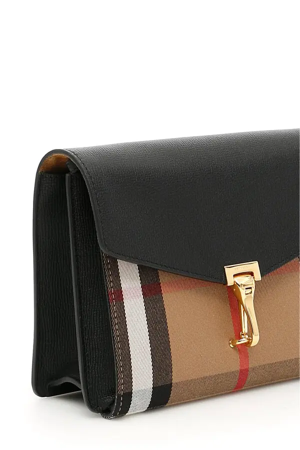 Burberry House Check Clamshell Bag - Black