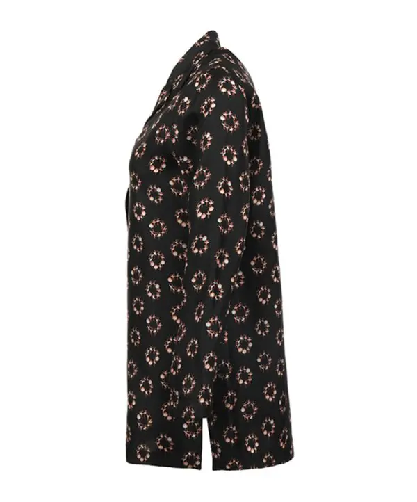 Max Mara Long-sleeved Printed Shirt With Lapels