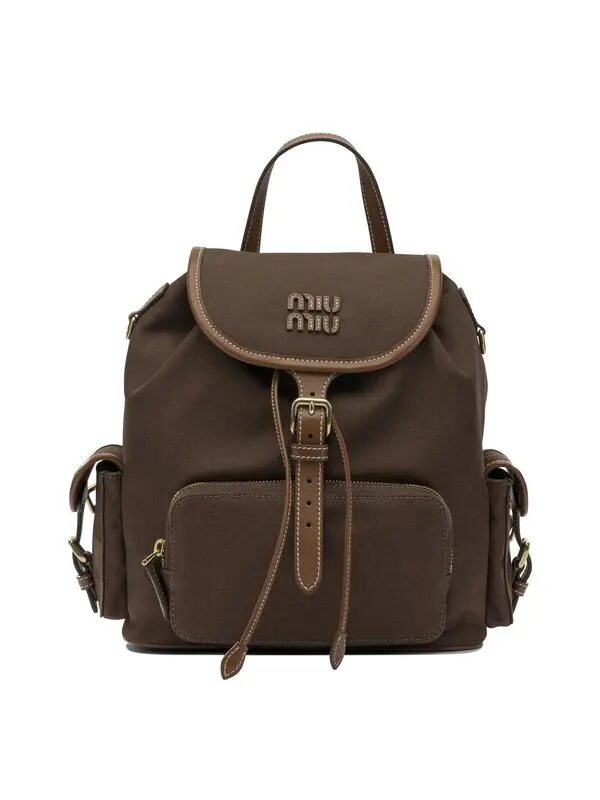 Miu Miu Logo Backpack