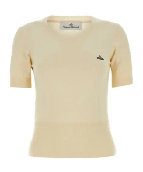 VIVIENNE WESTWOOD Bea Top With Saturn Logo Embroidery - Nude