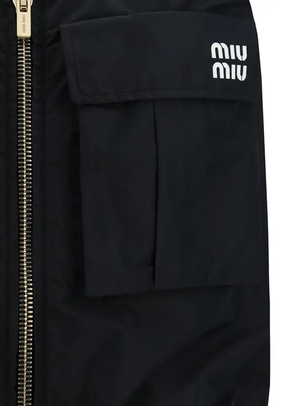 Miu Miu Technical Fabric Mini Dress