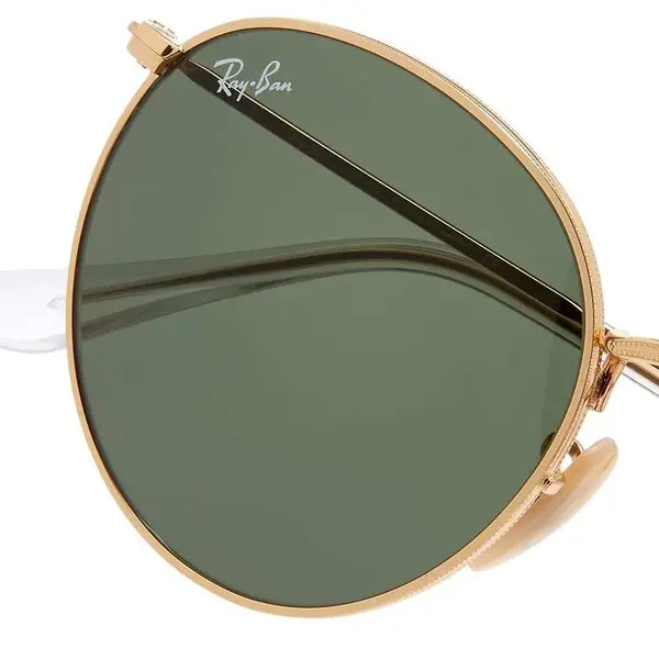 Ray-ban Logo Round Frame Sunglasses